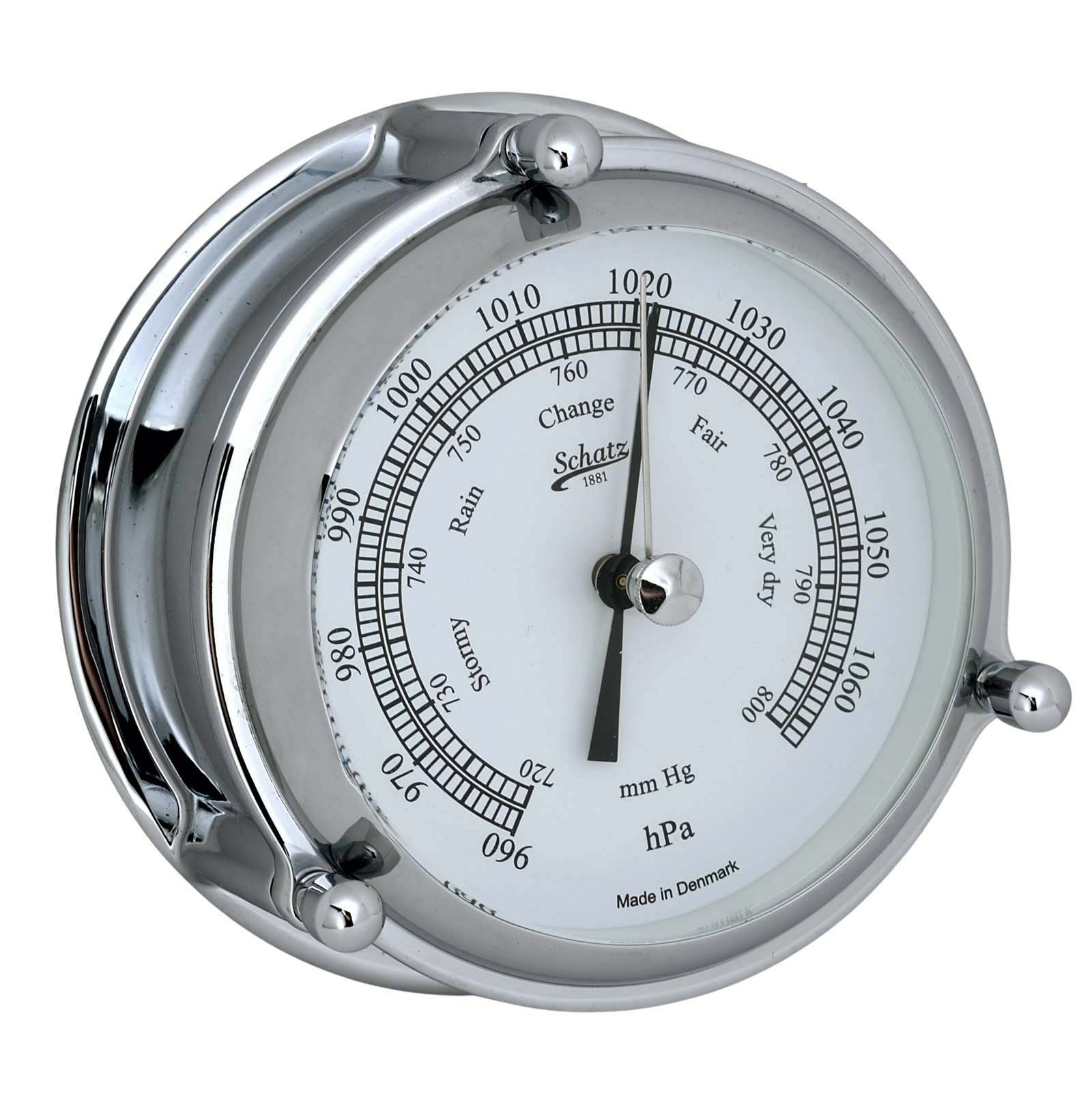 Schatz Mini Ocean Barometer Chrom 403b | Pamperin-Travemünde